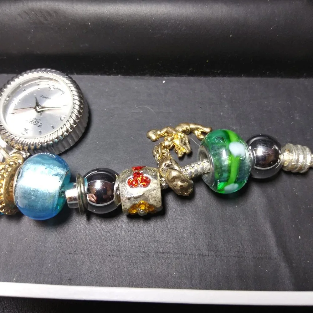 Figaro Couture | Jewelry | Figaro Couture Watch Charm Bracelet New ...